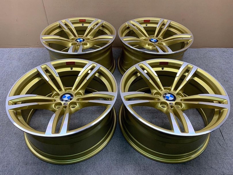 BMW M437 BRUSHED GOLD WHEELS