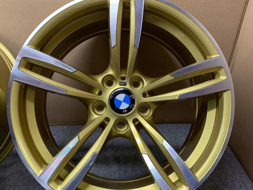 BMW M437 BRUSHED GOLD WHEELS